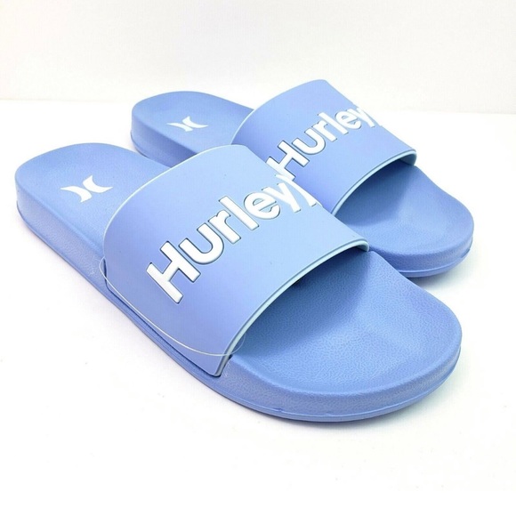 Hurley | Shoes | Hurley Sky Blue Slides Slipons Sandals | Poshmark